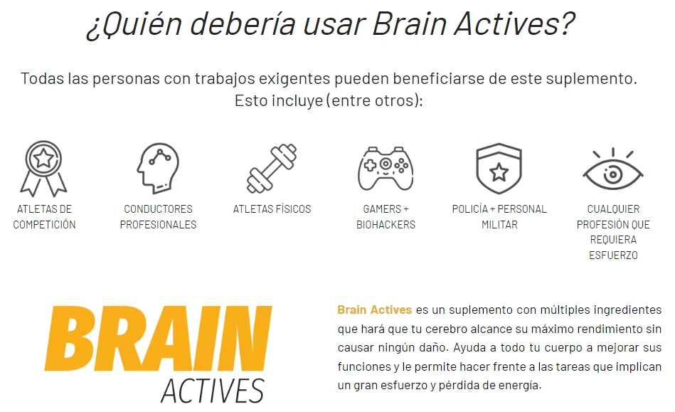 ᐉ Brain Actives en farmacia - [50% de descuento] Precio - Reseñas ...